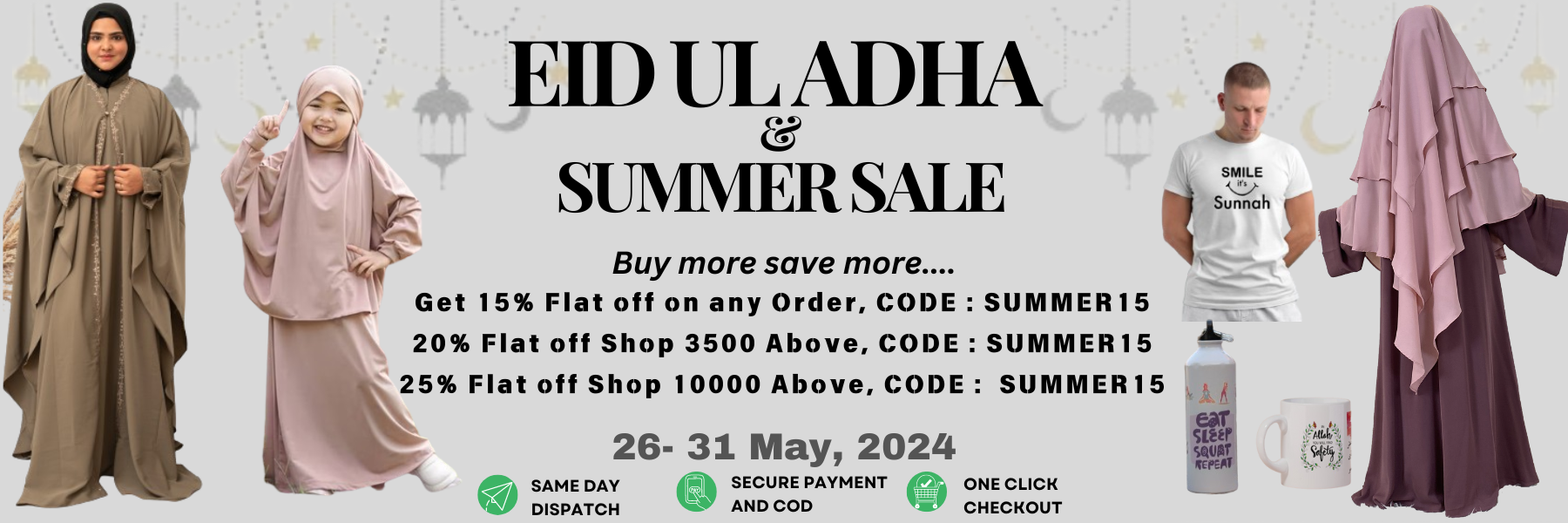 Eid ul Adha and Summer Sale by Muslim Lane Offering upto 25%
